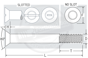 Countersunk Bolts - Portland Bolt